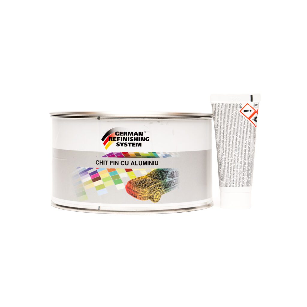 Chit auto fin cu aluminiu + intaritor cutie 1.8 kg German Refinishing ...