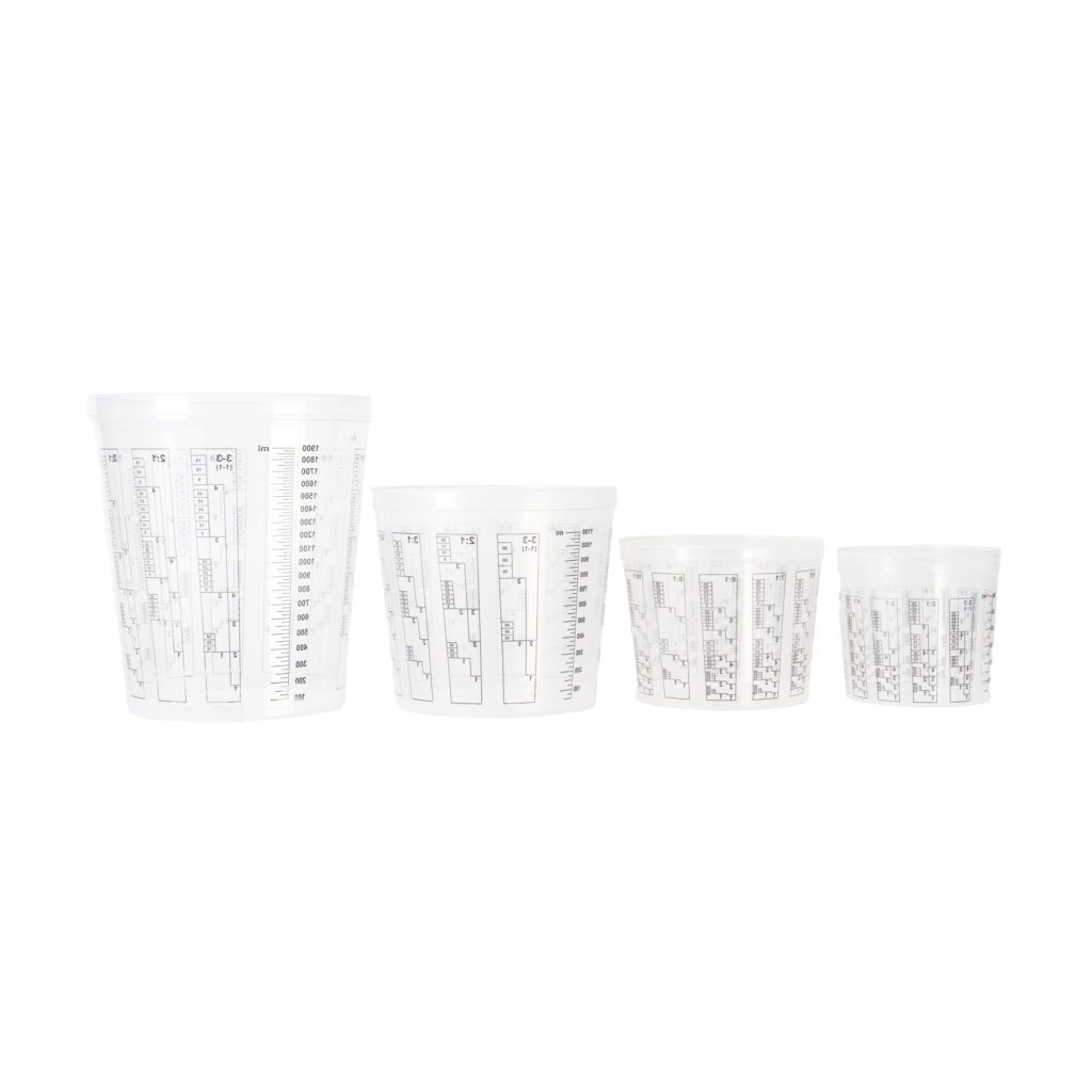 Pahar gradat 300 / 600 / 1100 / 1900 ml cu capac - Magazin Vopsea Auto
